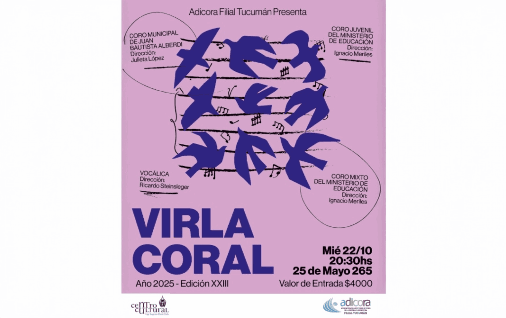 VIRLA CORAL XXIII – 22/10/2025 – 20.30hs – Centro Cultural Virla